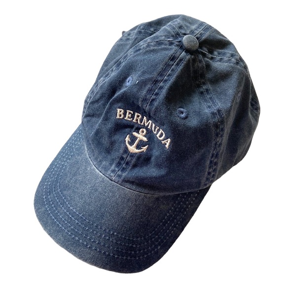 Vintage | Accessories | Ahead Hat Bermuda Cap Navy Blue White ...